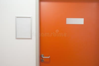 Closed office door stock illustration. Illustration of interior - 22404482