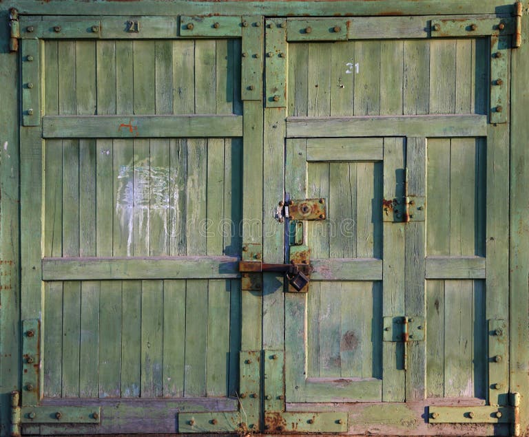 Closed old gate stock image. Image of facade, door, stained - 8659129