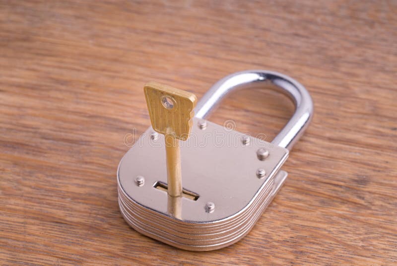 Key on lock stock image. Image of protection, closed, extreme - 1938515