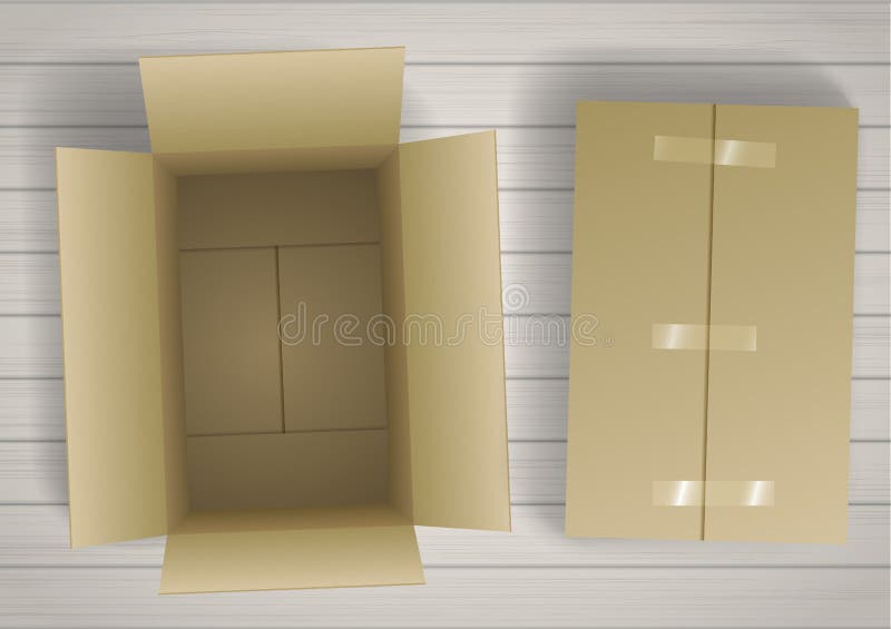 Closed and open boxes stock photo. Image of cargo, board - 80151672