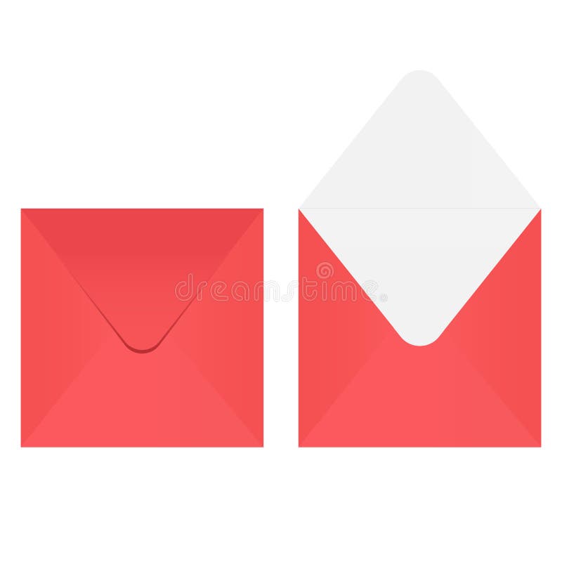 Closed and Opened Envelopes Stock Vector - Illustration of message ...