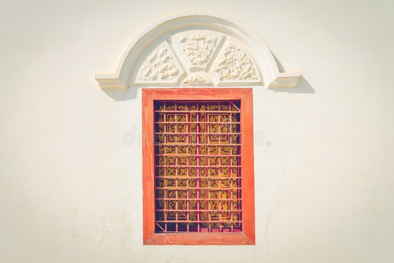 Closed Orange Brown Windows Frame Stock Photo - Image of mood ...