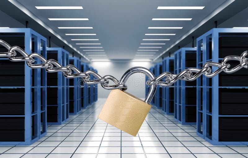 Closed Padlock and Chains, Close-up View Stock Photo - Image of iron ...