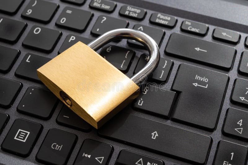 PC Padlock and Keyboard. Privacy. Stock Photo - Image of tracking, user ...