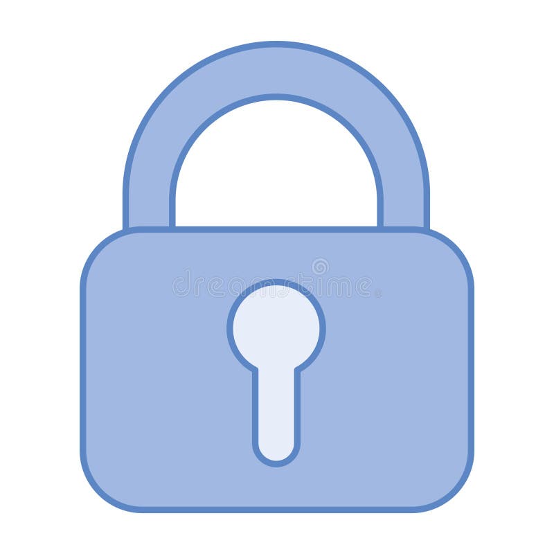 Padlock, Security Icon Set, Vector Illustration in 6 Colors Options for ...