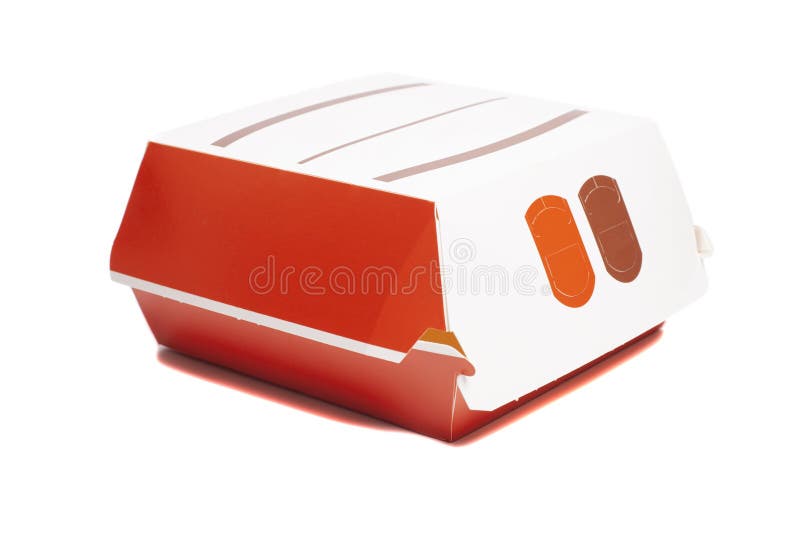 Blank Red White Craft Burger Box Stock Photos - Free & Royalty-Free ...