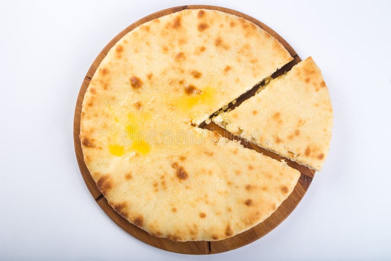 Closed Pie with Meat Stuffing Baked in the Oven Stock Photo - Image of ...