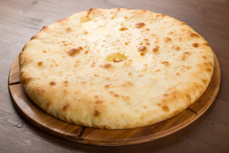 Closed Pie with Meat Stuffing Baked in the Oven Stock Photo - Image of ...