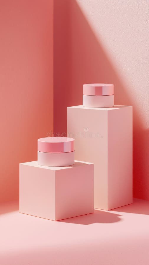 Closed Pink Box Lid White Background Storage Gift Packaging Stock ...