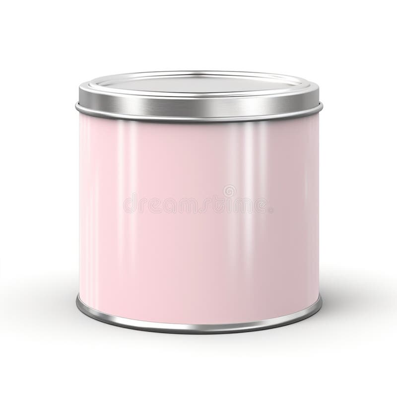 Closed Pink Paint Can on a White Background Evokes Diy Projects and ...