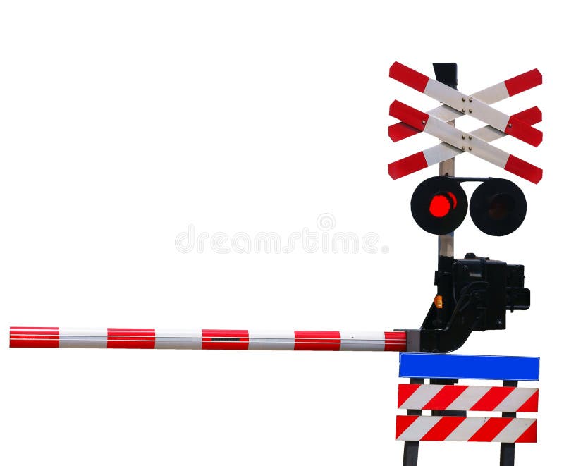 Railroad crossing signs stock image. Image of rail, isolated - 18727583