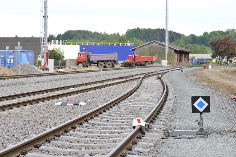 Closed railway stock image. Image of blocking, close - 54401643