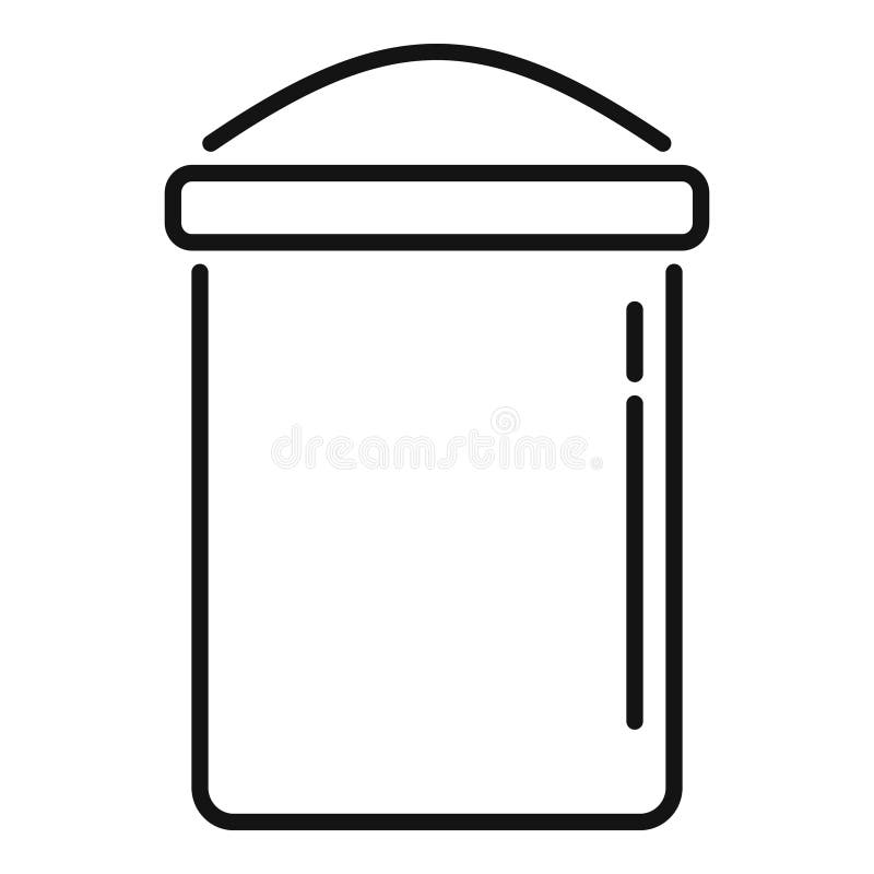 Closed Rectangular Container with Handle for Bulk Materials Stock ...