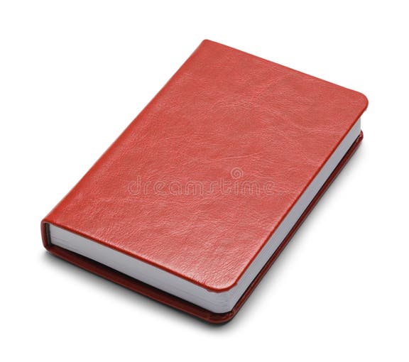 Closed Red Book stock photo. Image of school, single - 60474574