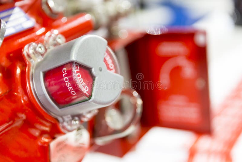 Closed Red Indicator on a Machine Stock Photo - Image of indocator ...