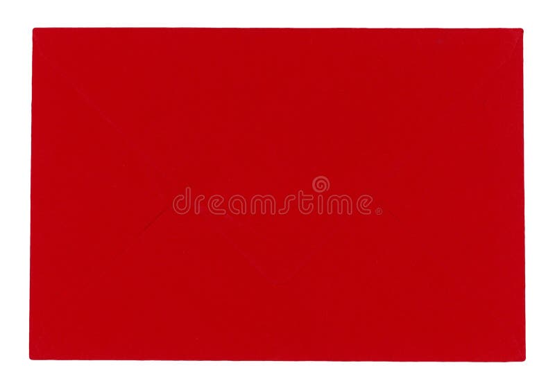Closed Red Letter Envelope Isolated Over White Stock Photos - Free ...