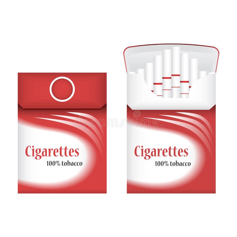 Cigarette Pack Red Stock Illustrations – 115 Cigarette Pack Red Stock ...