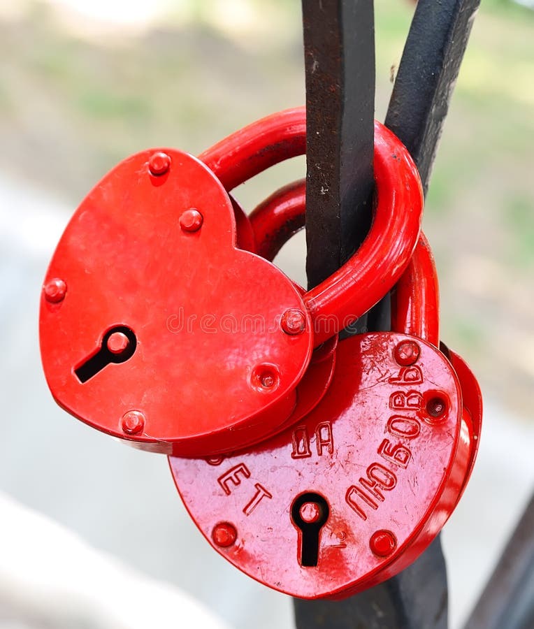 Closed red padlock stock image. Image of black, romance - 25594771