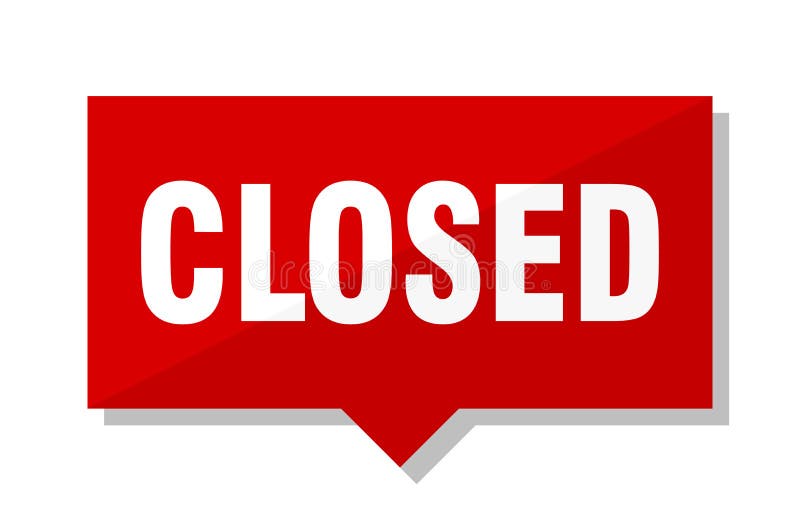 Closed red tag stock vector. Illustration of insignia - 117515531