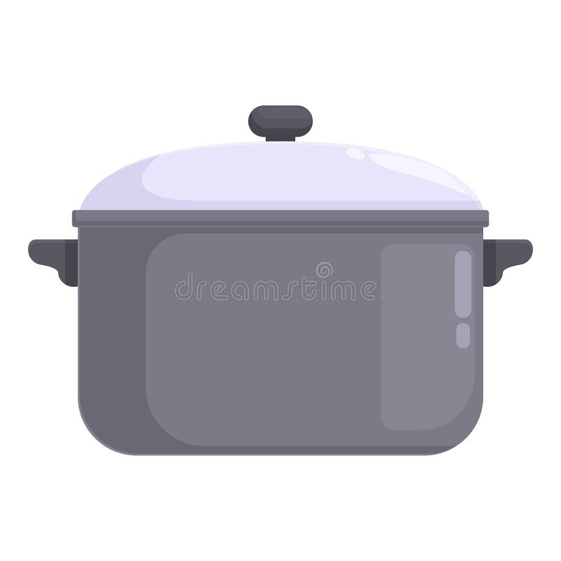 Closed Saucepan Icon Cartoon Vector. Soup Kitchen Pot Stock Vector ...