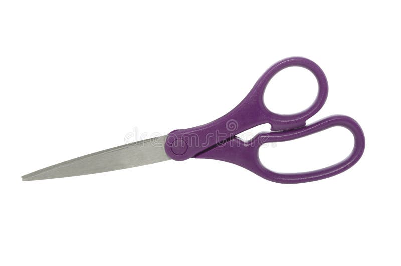 Closed Scissors on White with Clipping Path Stock Photo - Image of ...
