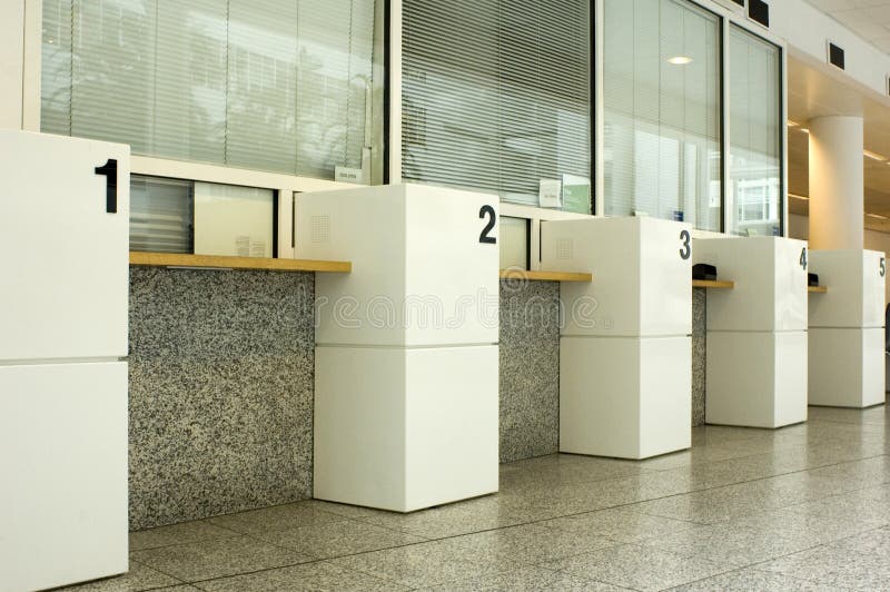 Closed Service Windows stock image. Image of counter, hague - 2959147