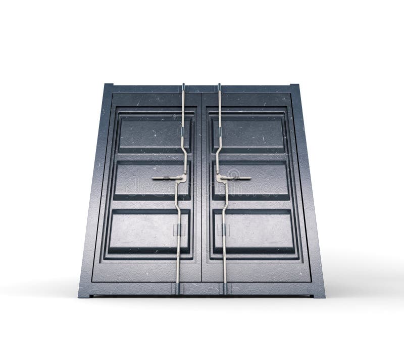 Closed Shipping Container stock illustration. Illustration of container ...