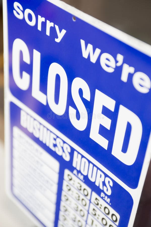 Closed Shop Sign stock photo. Image of focus, life, people - 7732128