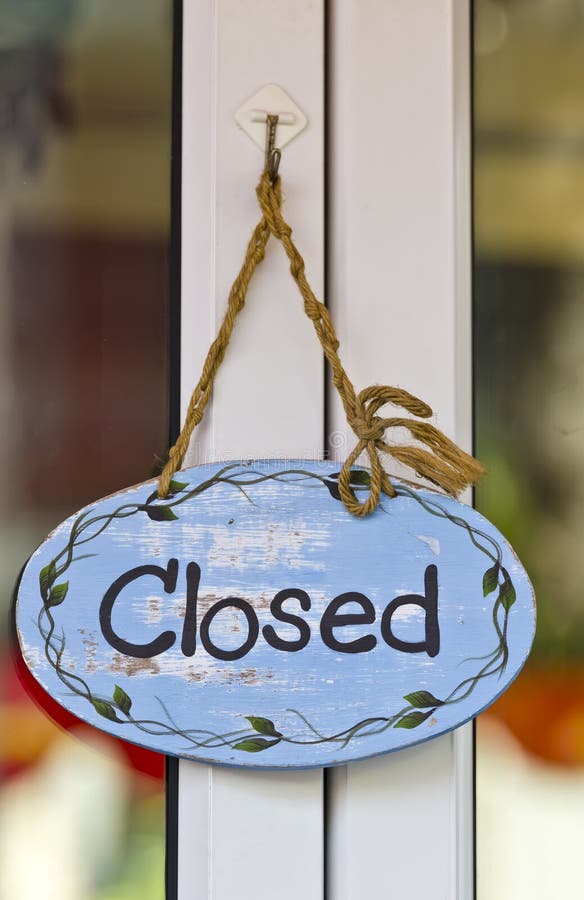 Closed sign board stock image. Image of abstract, close - 48208993