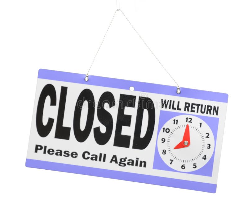Closed sign stock illustration. Illustration of design - 53328769