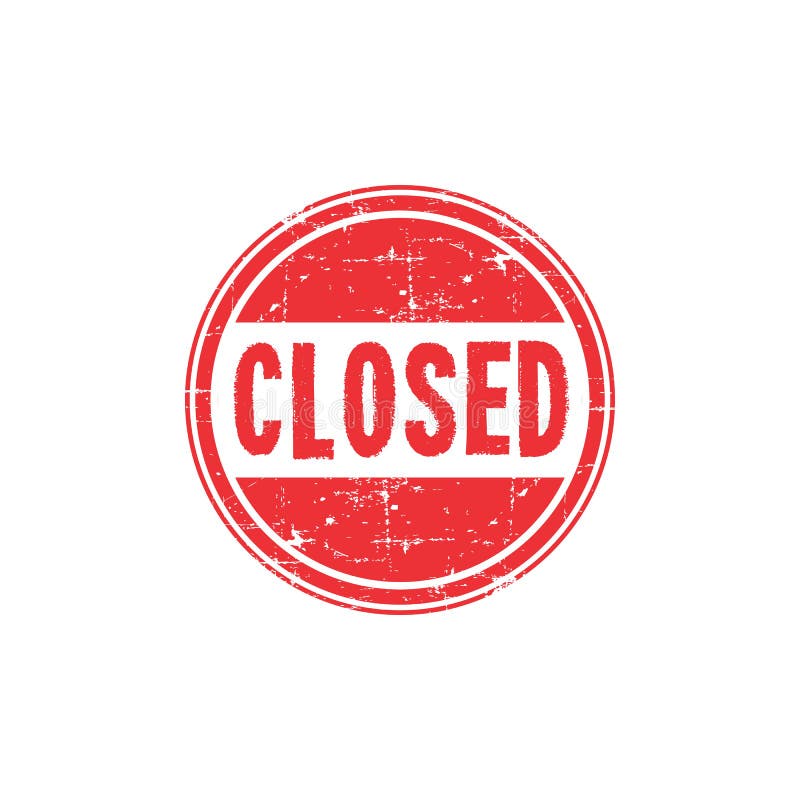 Closed Sign Logo stock illustration. Illustration of door - 108897667