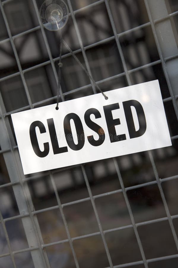Closed Sign on Shop stock image. Image of concept, shop - 191284295