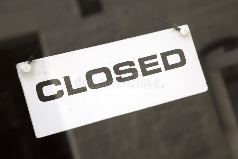 Closed Sign on Shop stock image. Image of shop, trade - 191284469