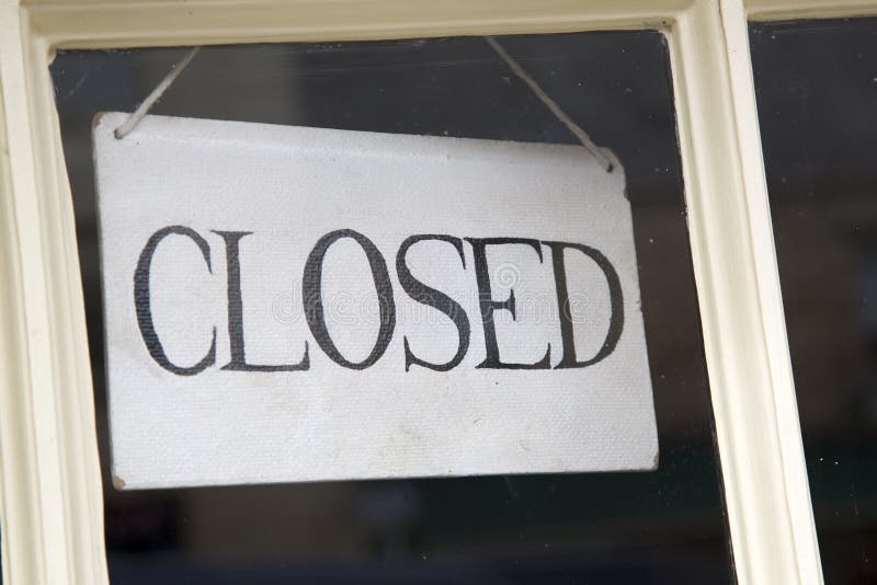 Closed Sign stock photo. Image of white, closed, shop - 49541062