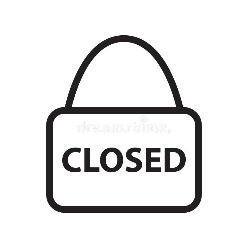 Closed Sign. Vector Illustration Decorative Background Design Stock ...