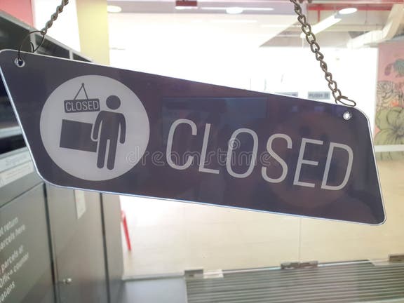 Closed signage stock photo. Image of close, background - 283522148