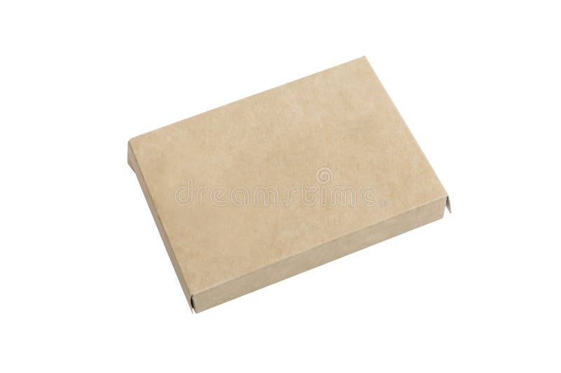 Closed Small Cardboard Craft Box. Gift Packaging for the Holiday ...