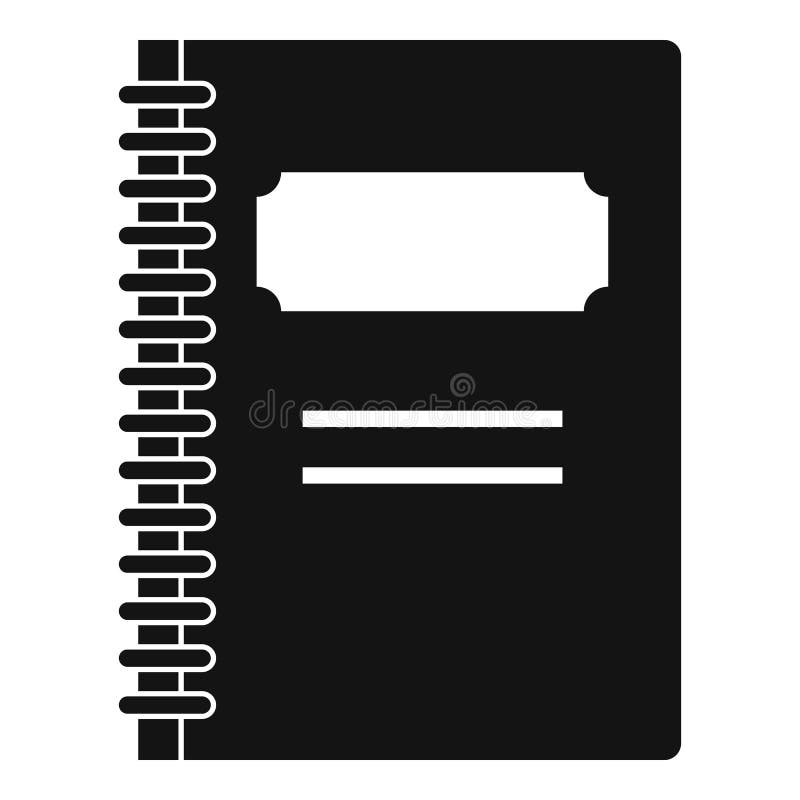 Closed Spiral Notebook Icon, Simple Style Stock Vector - Illustration ... Closed Spiral Notebook Icon, Simple Style Stock Vector - Illustration ...
