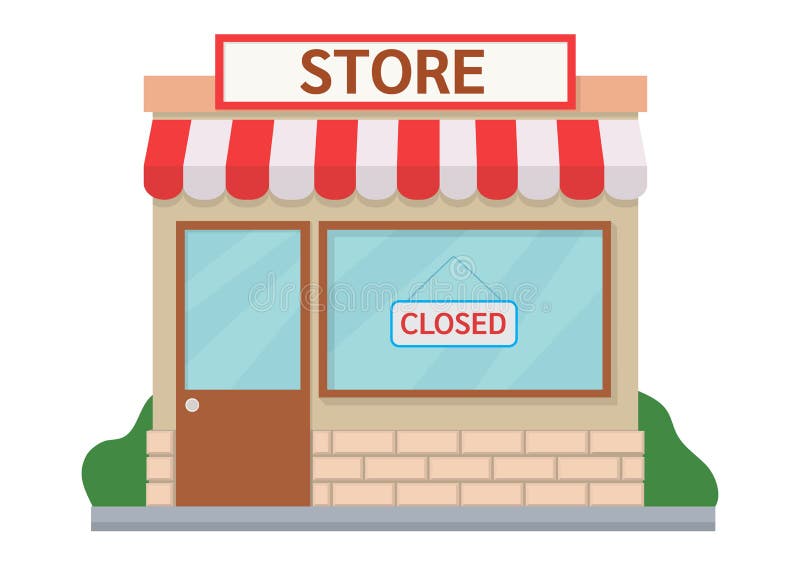 Closed_store_sign stock illustration. Illustration of blue - 12075629