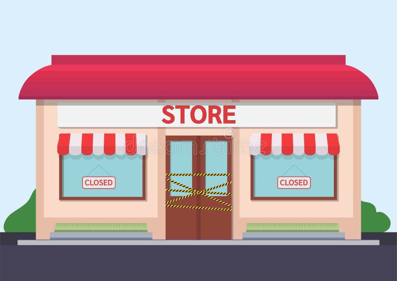 Closed_store_sign stock illustration. Illustration of blue - 12075629
