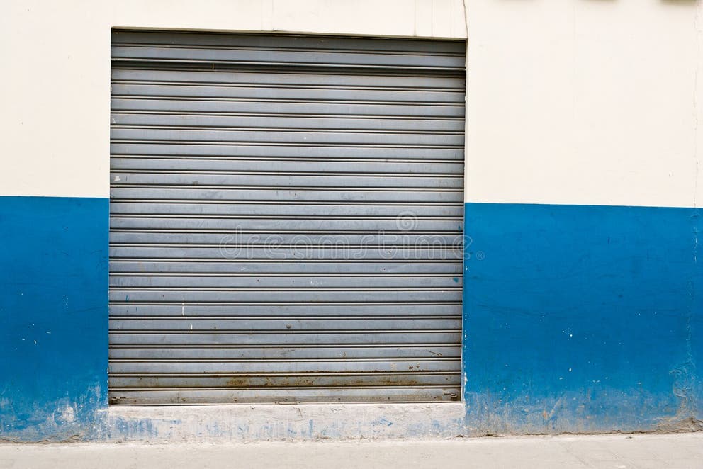Closed Storefront in Downtown Stock Photo - Image of downtown, locked ...