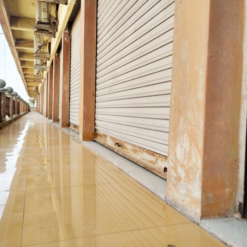 Closed Stores in Morbi City Bazaar Stock Image - Image of lockdown ...