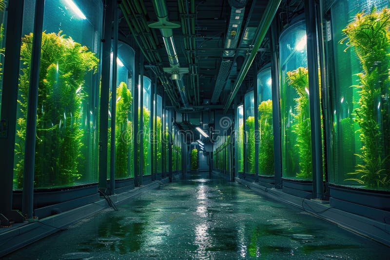 Closed Systems, Bioreactors with Tanks in Which Green Algae are Grown ...