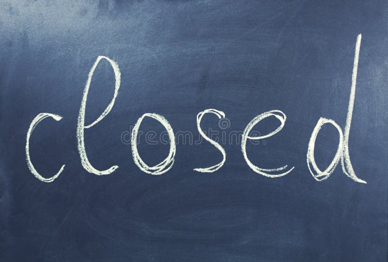 Chalkboard Closed Sign Stock Illustrations – 193 Chalkboard Closed Sign ...