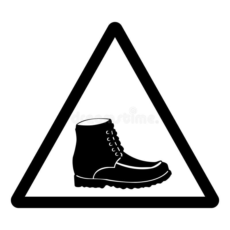 Closed Toe Shoes Required Symbol Sign, Vector Illustration, Isolate on ...