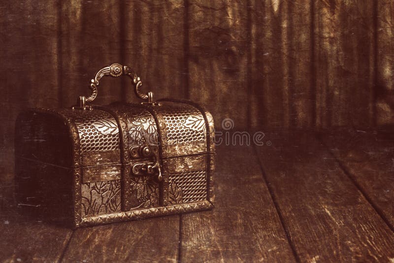 Closed Treasure Box stock image. Image of greed, carved - 21186479