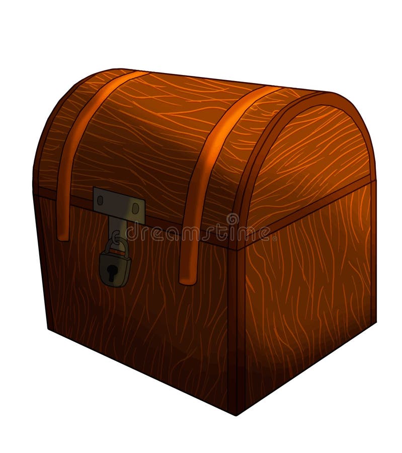 Closed Treasure Chest Vector Isolated Illustration Stock Vector ...