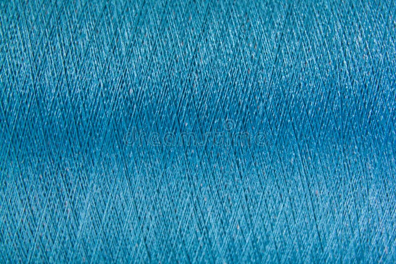 Closed Up of Blue Color Thread Texture Background Stock Photo - Image ...