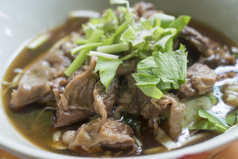 Closed Up of Braised Pork Soup in Thai Style Stock Image - Image of ...