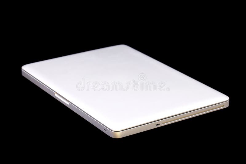 Closed-up Closed Laptop on Black Stock Photo - Image of close, screen ...